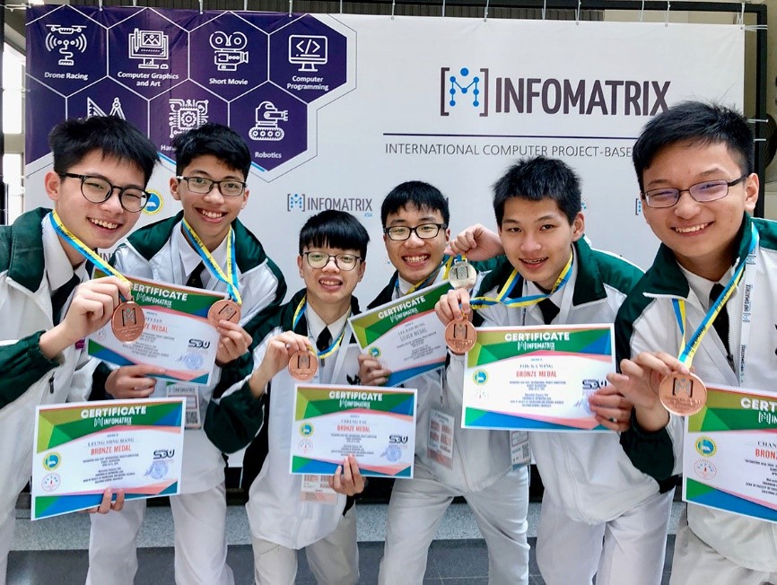 “Enriched IT Programme” Partner School students won one Silver and five Bronze medals in ...